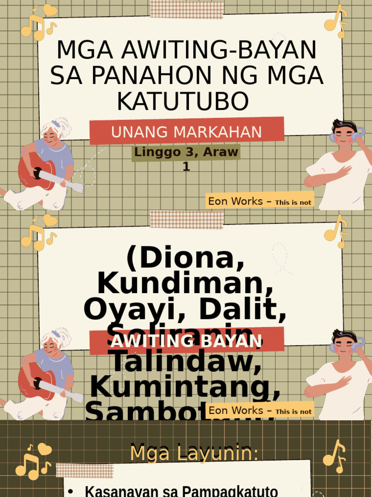 Grade 7 Awiting Bayan | PDF