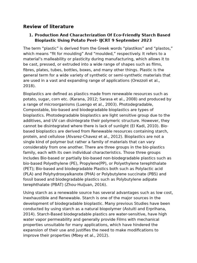 Review of Literature | PDF