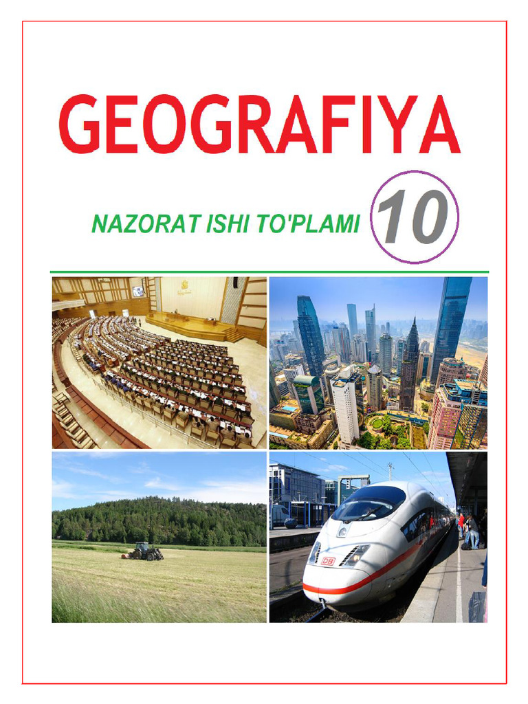 10-Sinf Geografiya Nazorat Ishi to'Plami | PDF