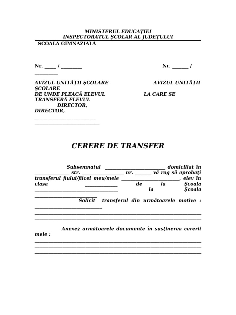 Cerere Transfer | PDF