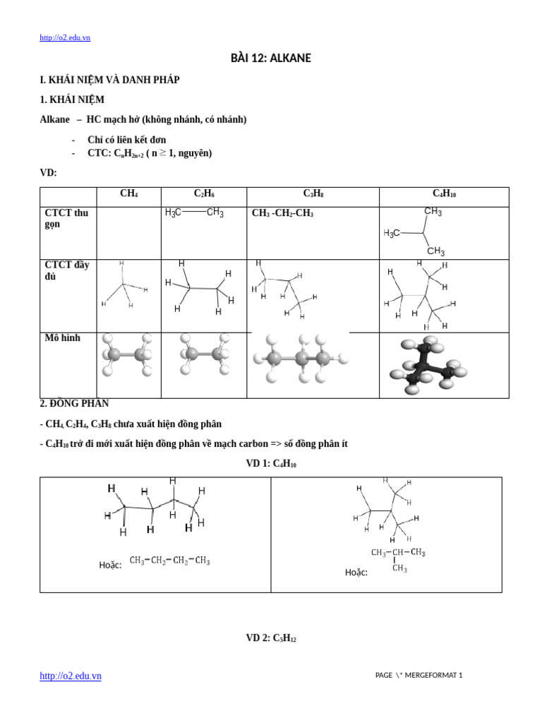 Bai 12 ALKANE Hoa Nhung Le Da Sua | PDF