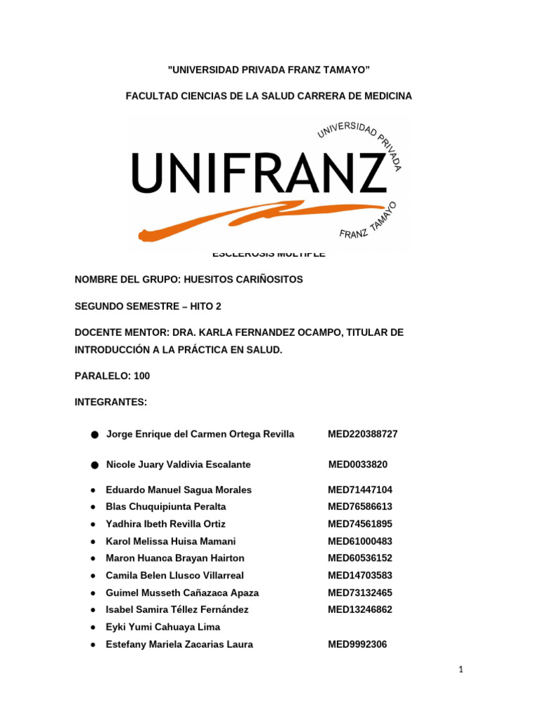 INFORME CASO CLÍNICO HITO 2 SEM 5 (El Todo o Nada) | PDF