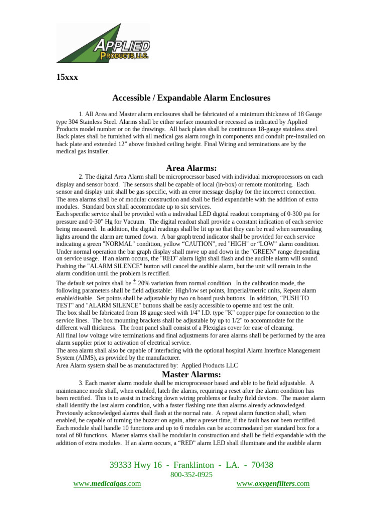 Accessable Expandable Alarm Enclosures | PDF