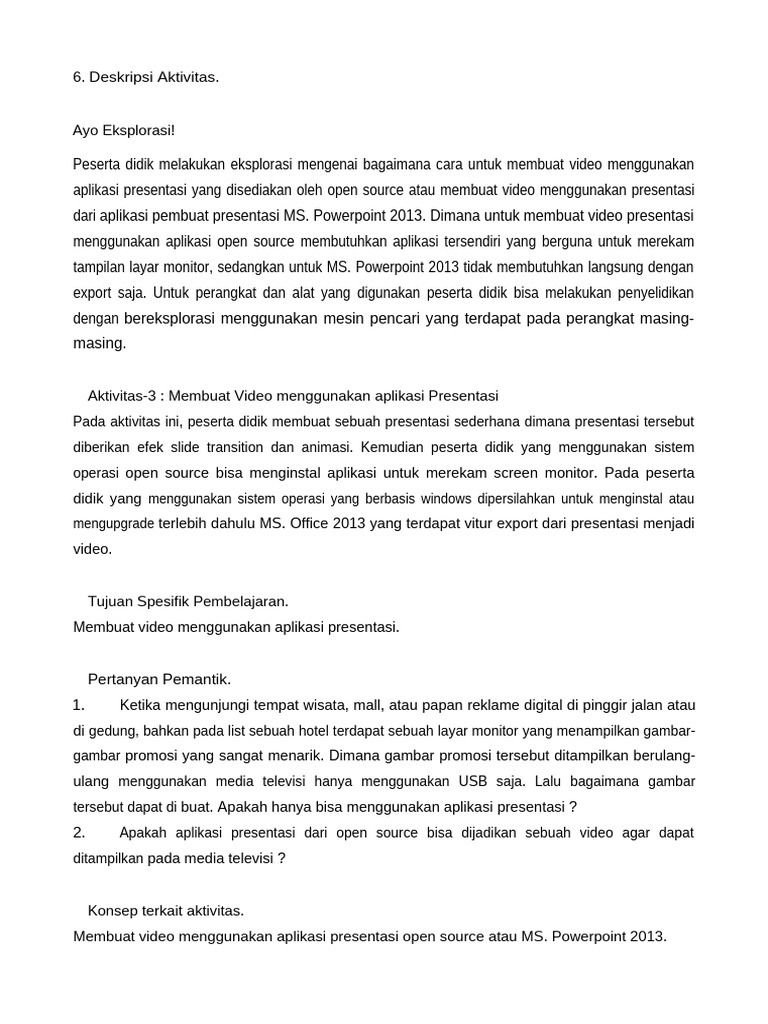 Modul Video PowerPoint | PDF