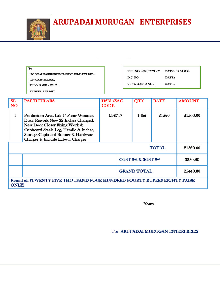 01 - HyundaI EP Tax Invoice | PDF