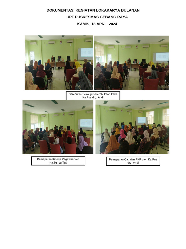 April - Dokumentasi Lokbul | PDF