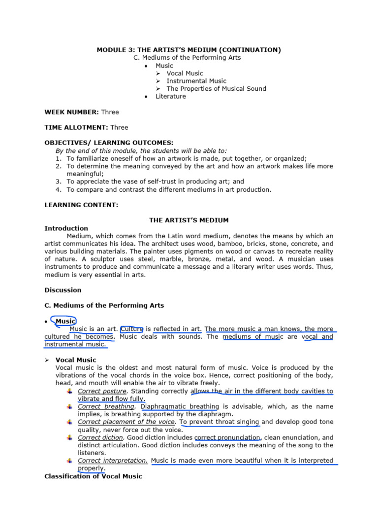 MODULE WEEK 3 GEC008 ART APPRECIATION | PDF