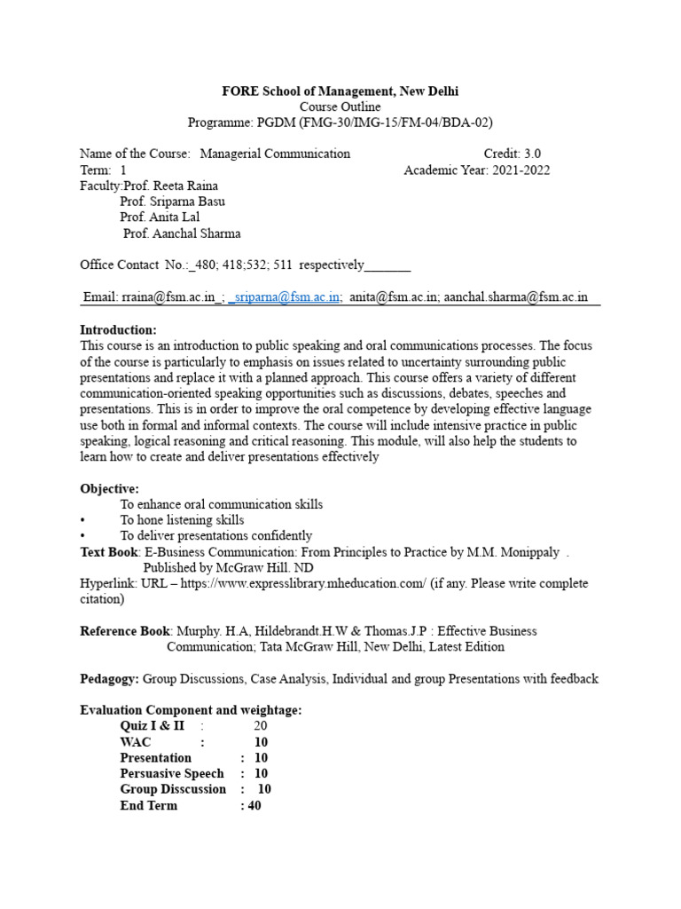 Managerial Communication | PDF | Nonverbal Communication | Communication