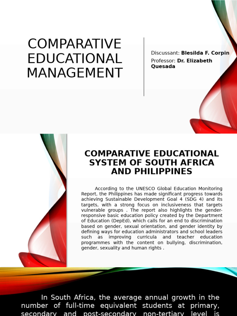 Comparative Educational Management | PDF