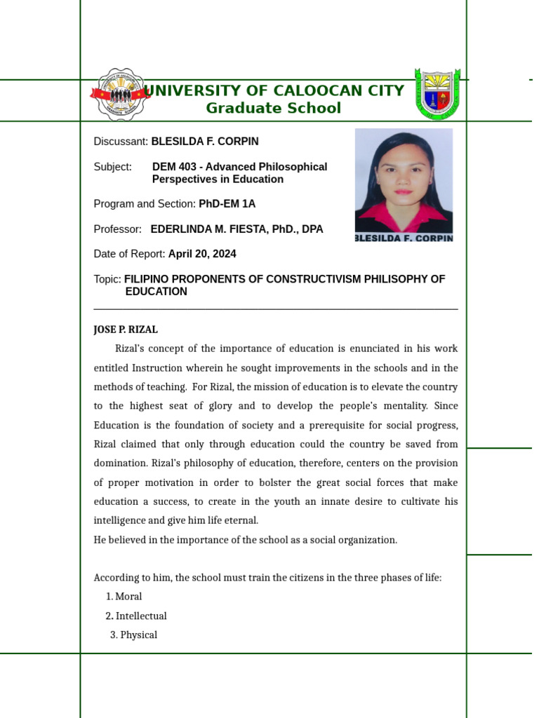 Filipino Proponents | PDF