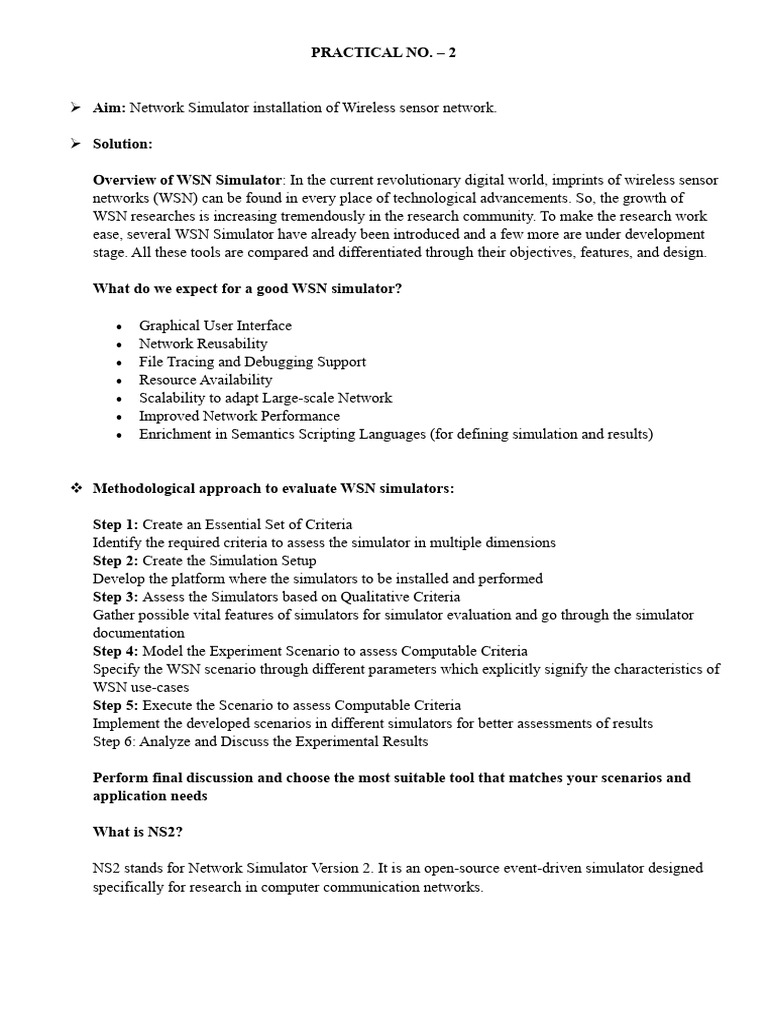 AWSN Prac-2 | PDF