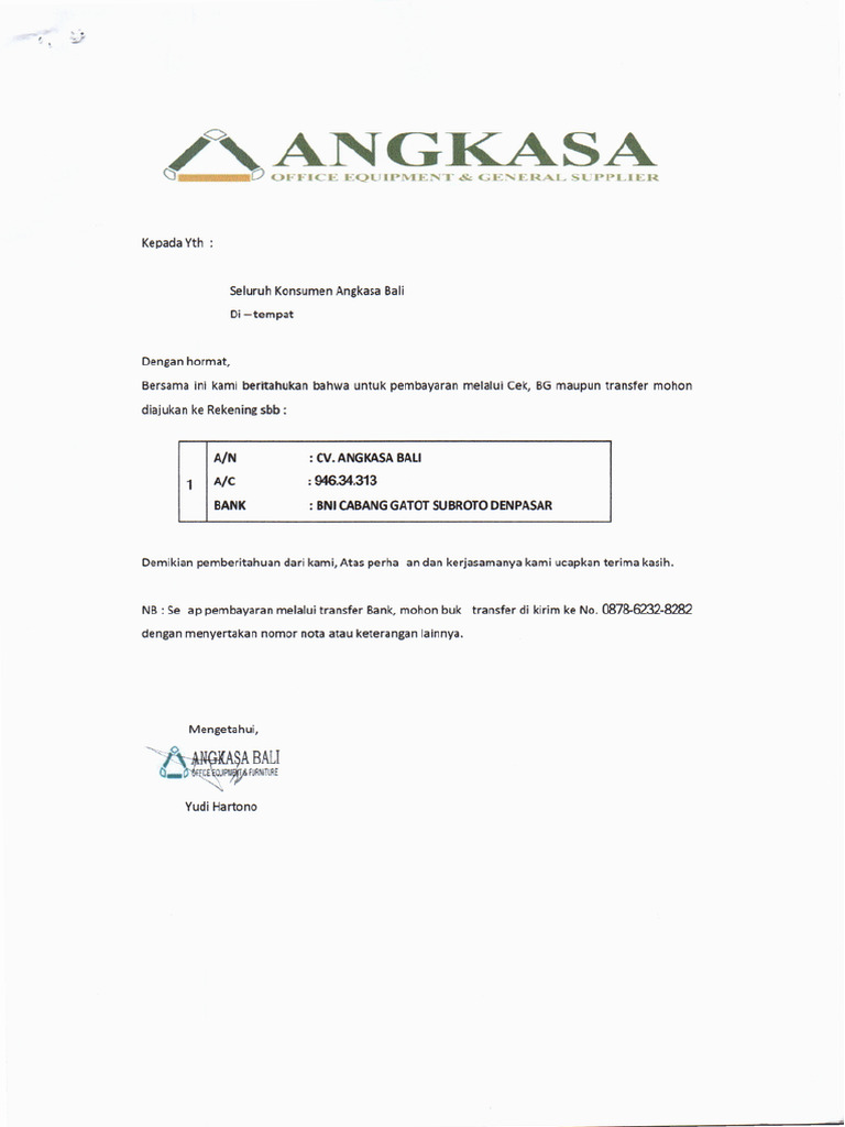 CV Angkasa Bali | PDF
