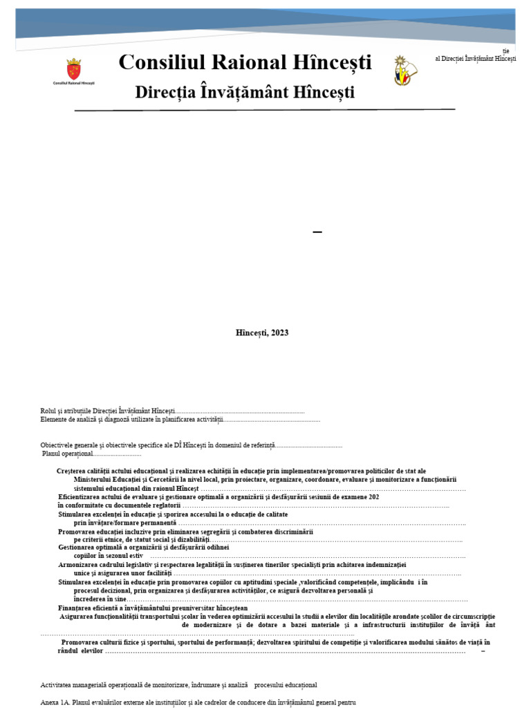 PLAN MANAGERIAL 2023-2024 (1) | PDF