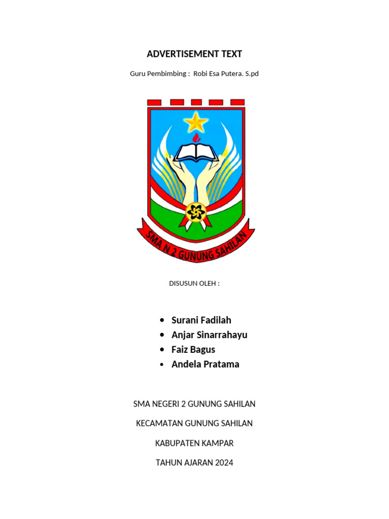 Advertisement Text | PDF