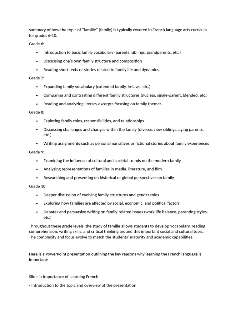Summary of How The Topic of | PDF