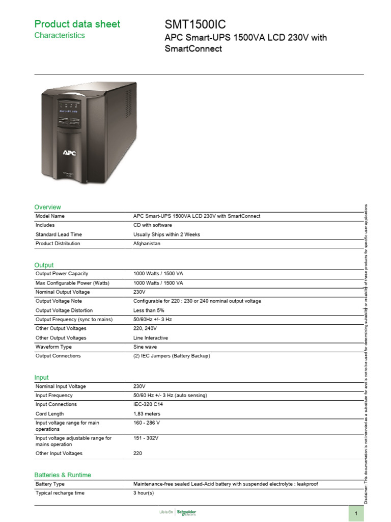 SMT 1500IC DATA SHEETS | PDF