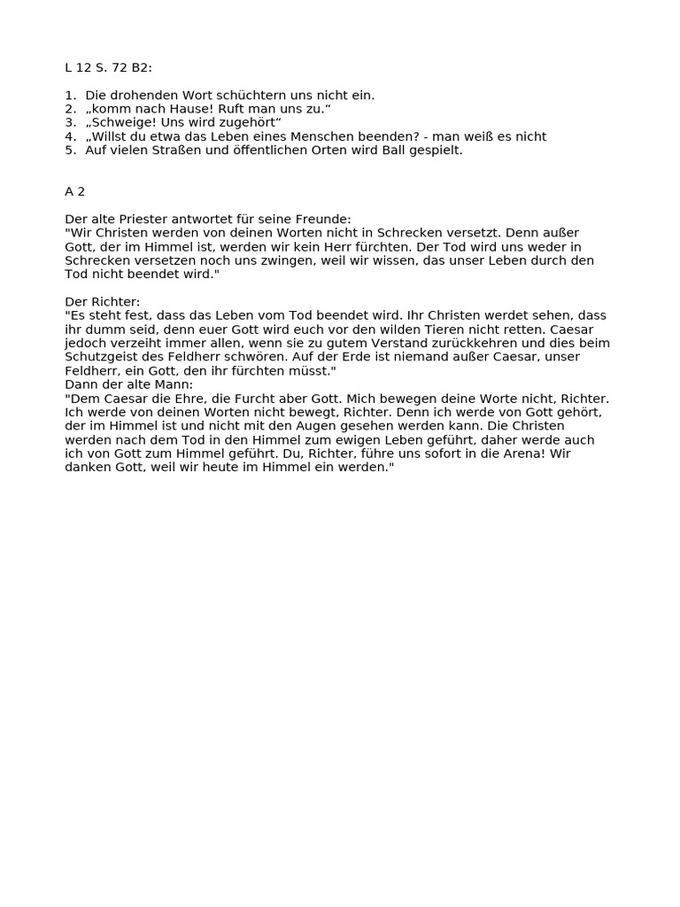 L12 "Wir Christen Fürchten Nur Gott" | PDF