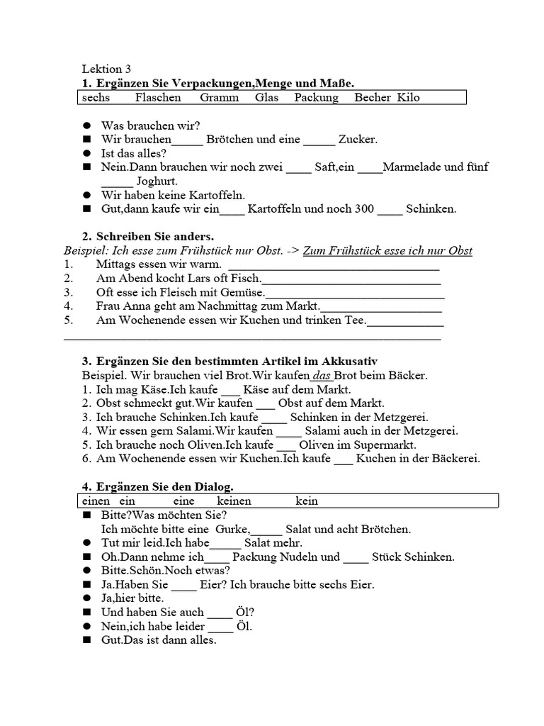 Lektion 3 | PDF