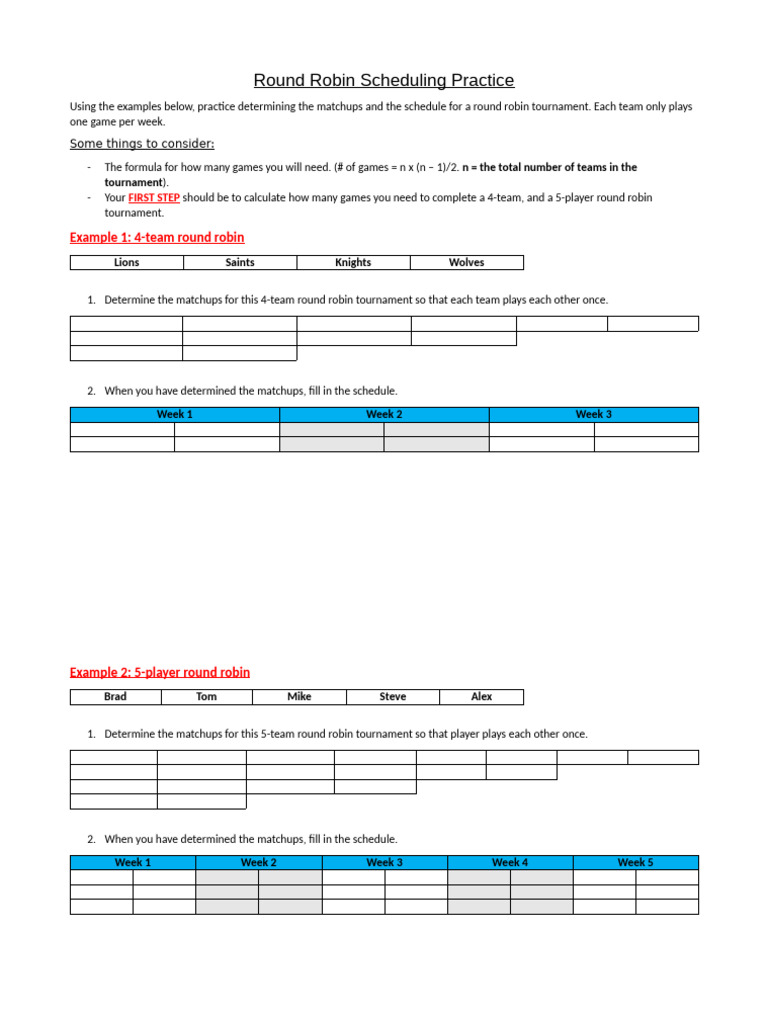 Round Robin Scheduling Practice 2 | PDF