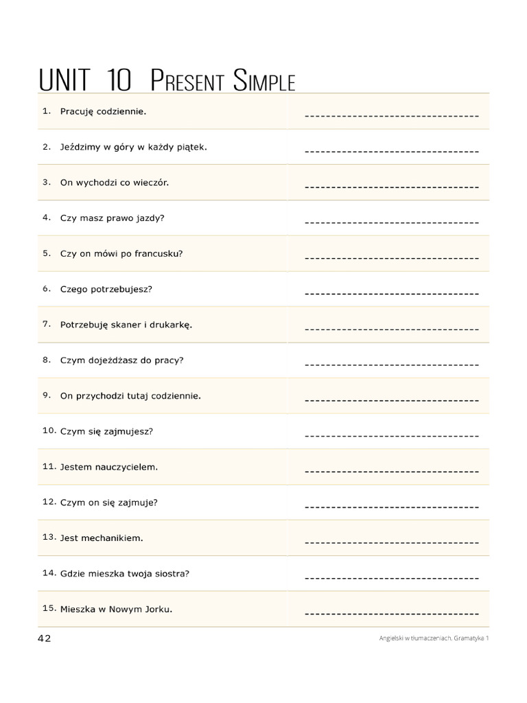 present Simple jezyk angielski w tlumaczeniach proste.pdf | PDF