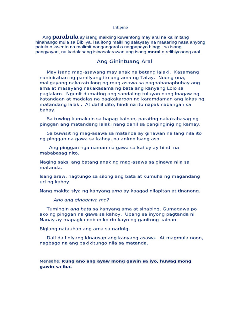 Parabula | PDF