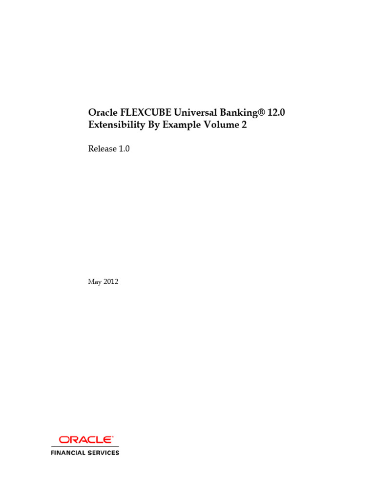 FCUBS-FD03!03!02-Extensibility by Example Volume 2 | PDF | Menu (Computing) | Technology ...