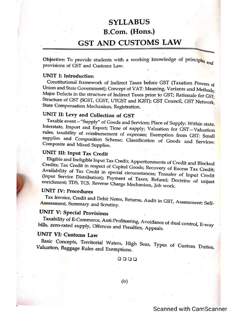 GST Shiv Das An Important Document For Semester 6 | PDF