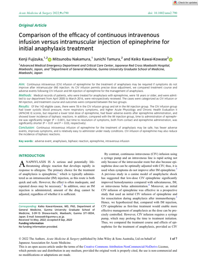 Comparison of The Efficacy of Continuous Intravenous Infusion Versus ...