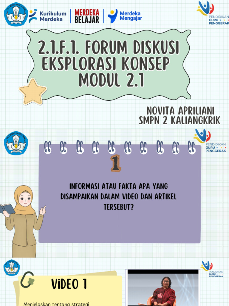 2.1.f.1. Forum Diskusi Eksplorasi Konsep - Modul 2.1 | PDF