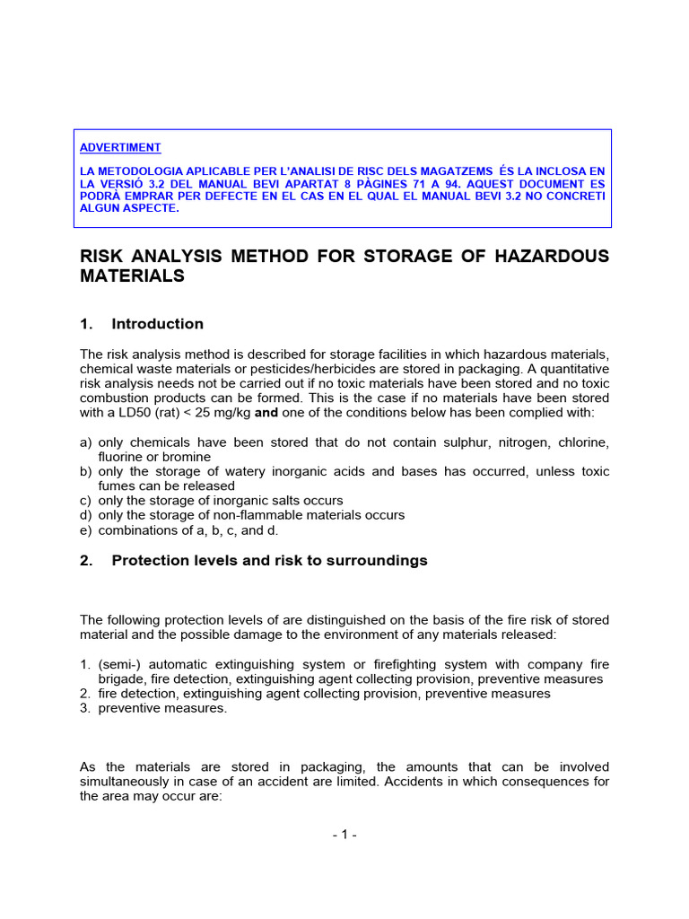 Risk-analysisamethod-for-storage-of-hazardous-materials | PDF