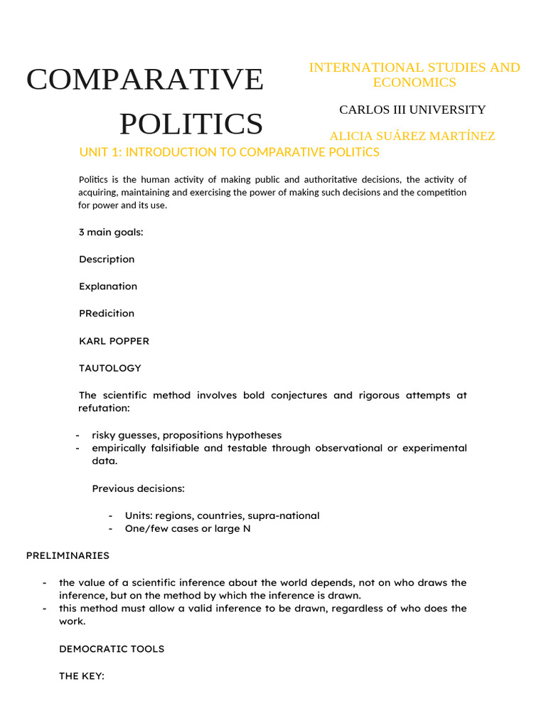 Comparative Politics | PDF