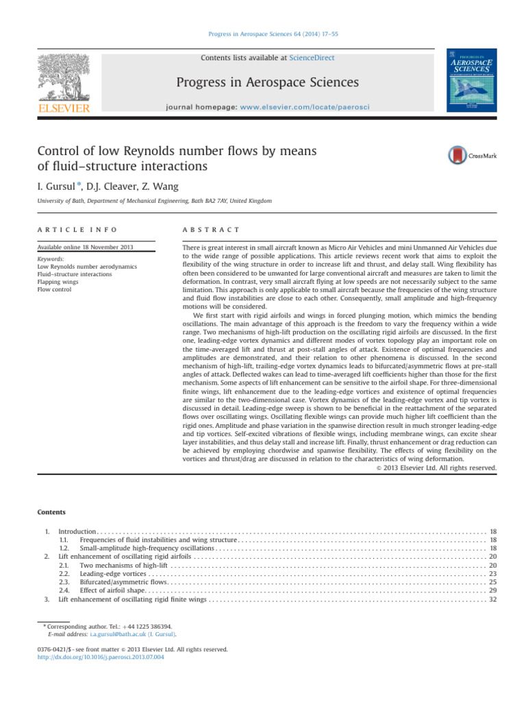 Control of Low Reynolds Number Flows by Means of Fluid-Structure Interactions | PDF