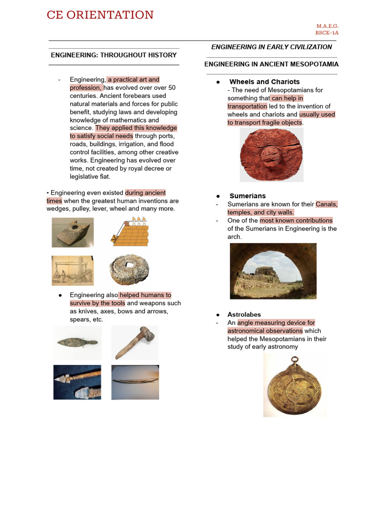 CE Orientation | PDF