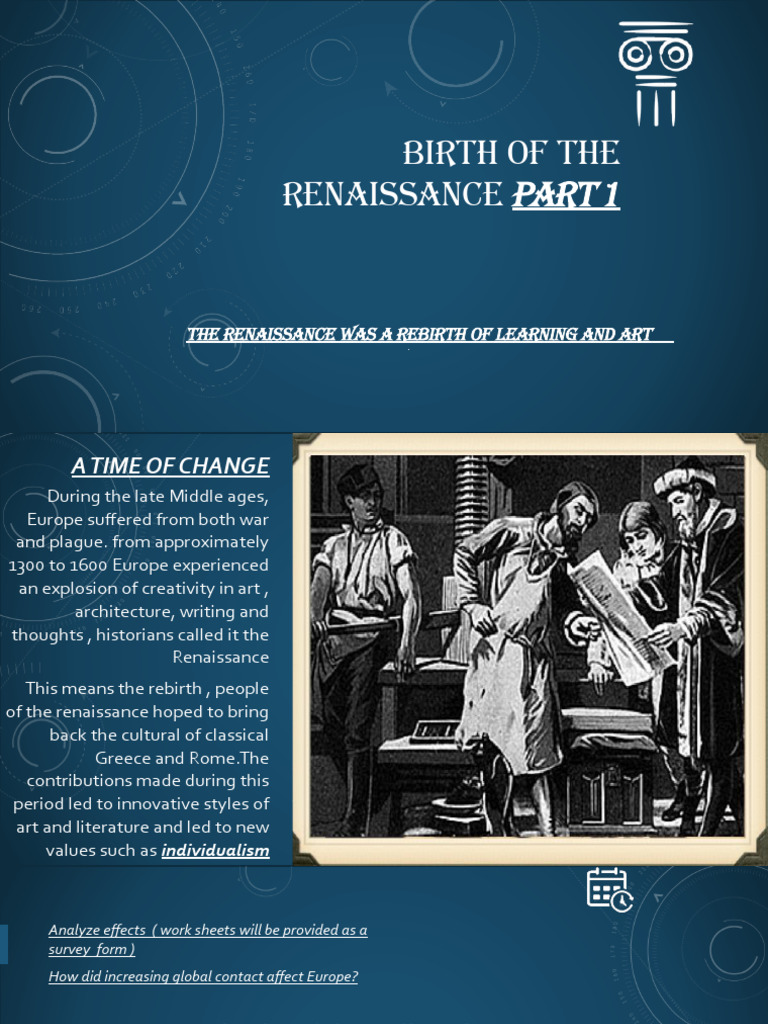 The Renaissance Was A Rebirth of Learning and Art | PDF