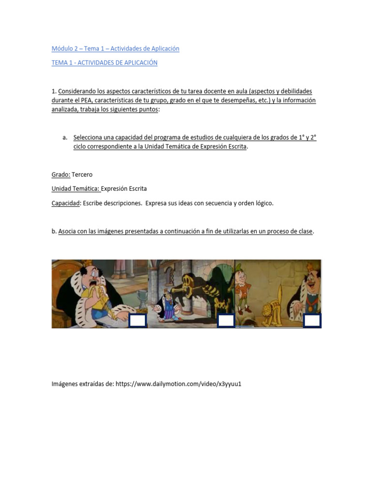 Módulo 2 - Tema 1 - Actividades de Aplicación | PDF