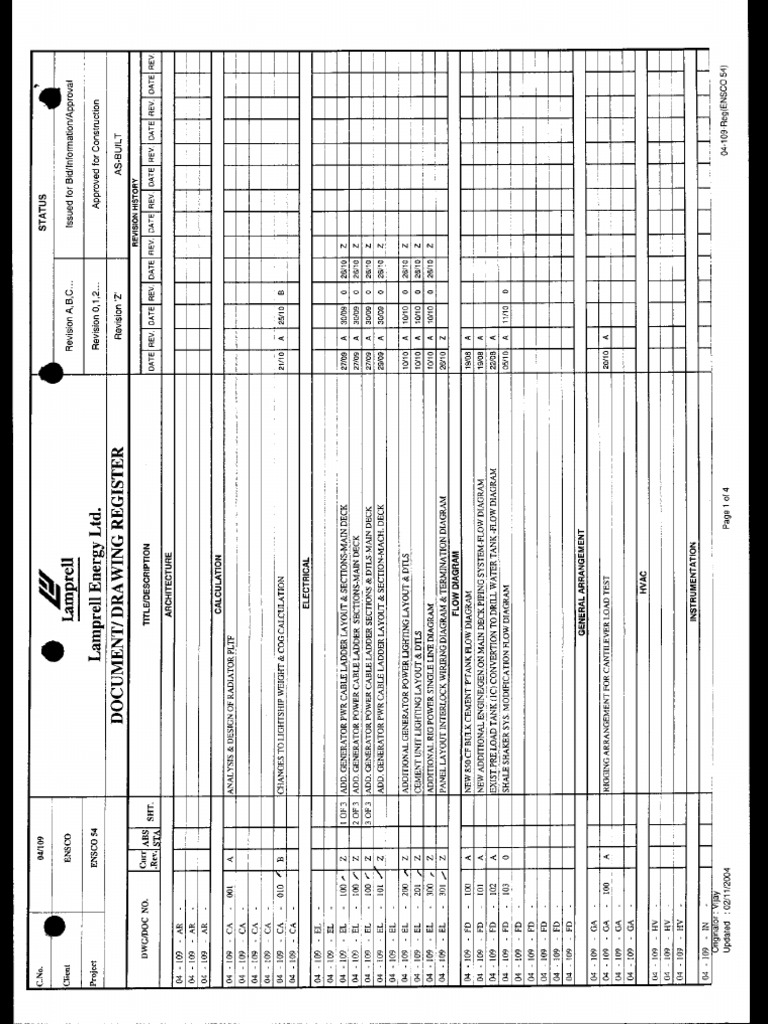 00-Drawing Index | PDF