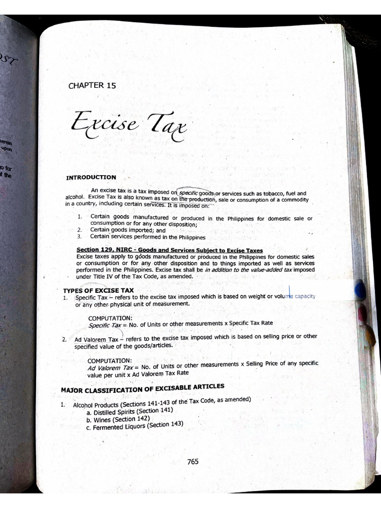 Excise Tax | PDF