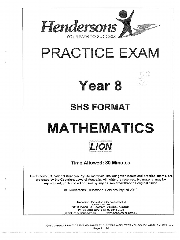 Maths Lion | PDF