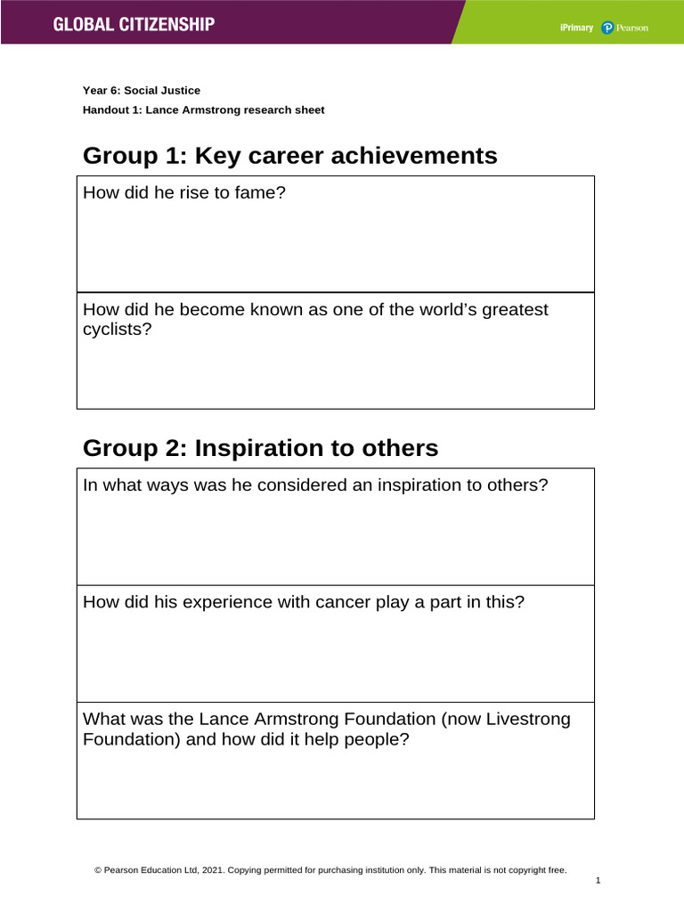 Ip LP GC Y6 SJ Handout01 2 | PDF | Social Science