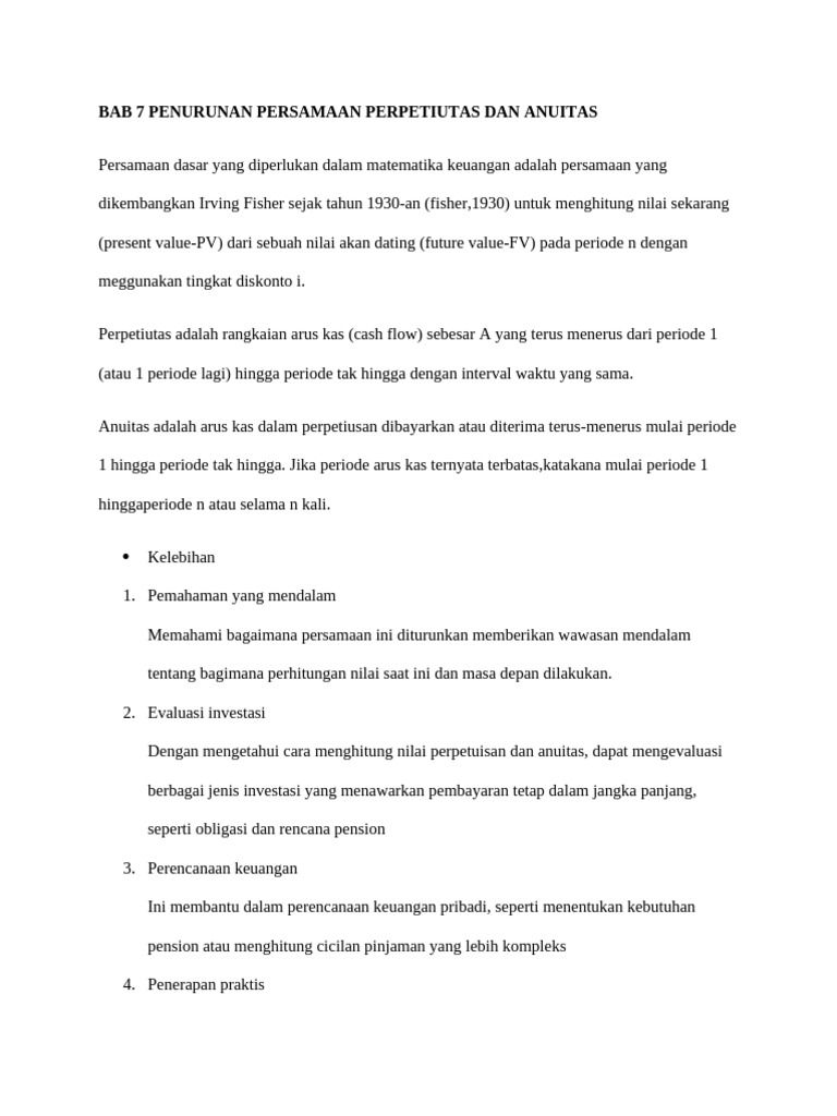 Ringkasan Bab 7 Sampai 11 | PDF