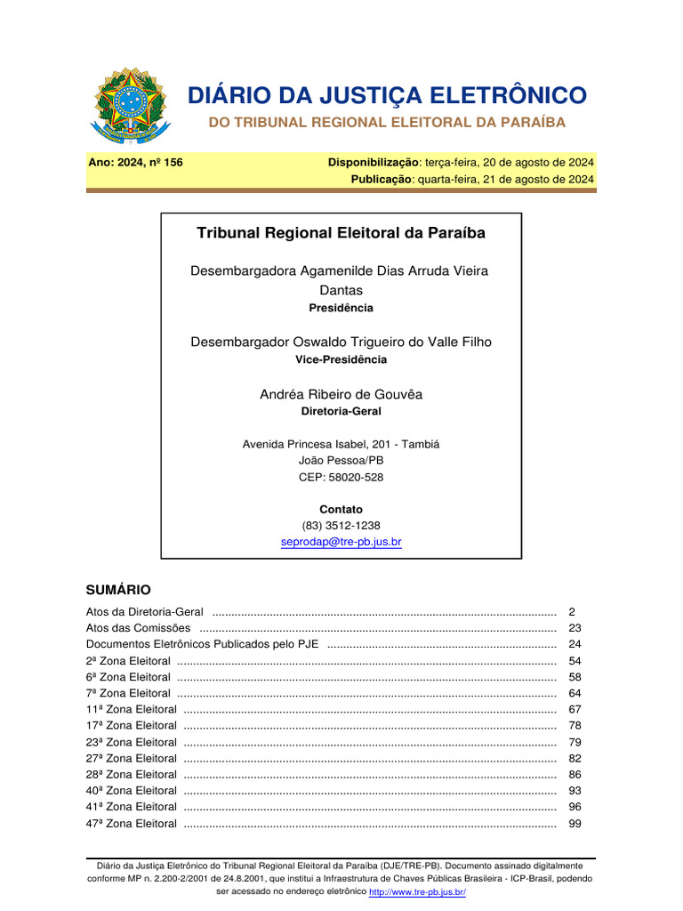 Tre PB 156 - 2024 | PDF