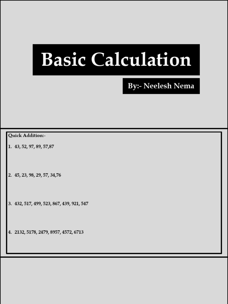 BASIC CALCULATION NEMA SIR-1 | PDF