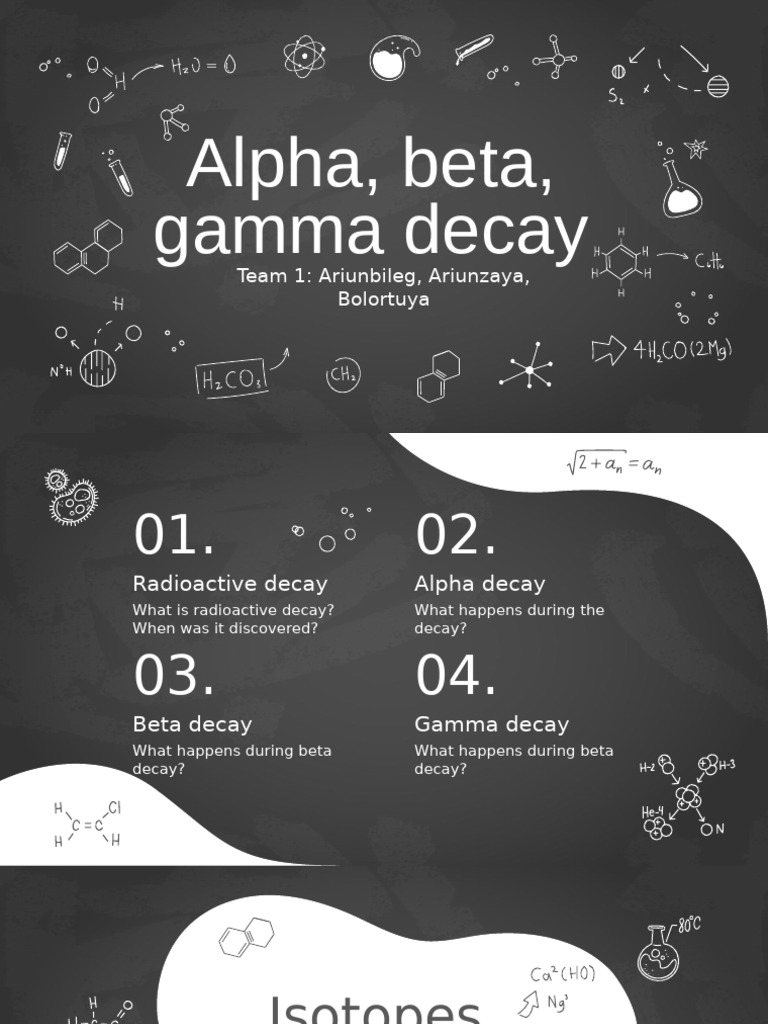 Alpha, Beta, Gamma decay | PDF
