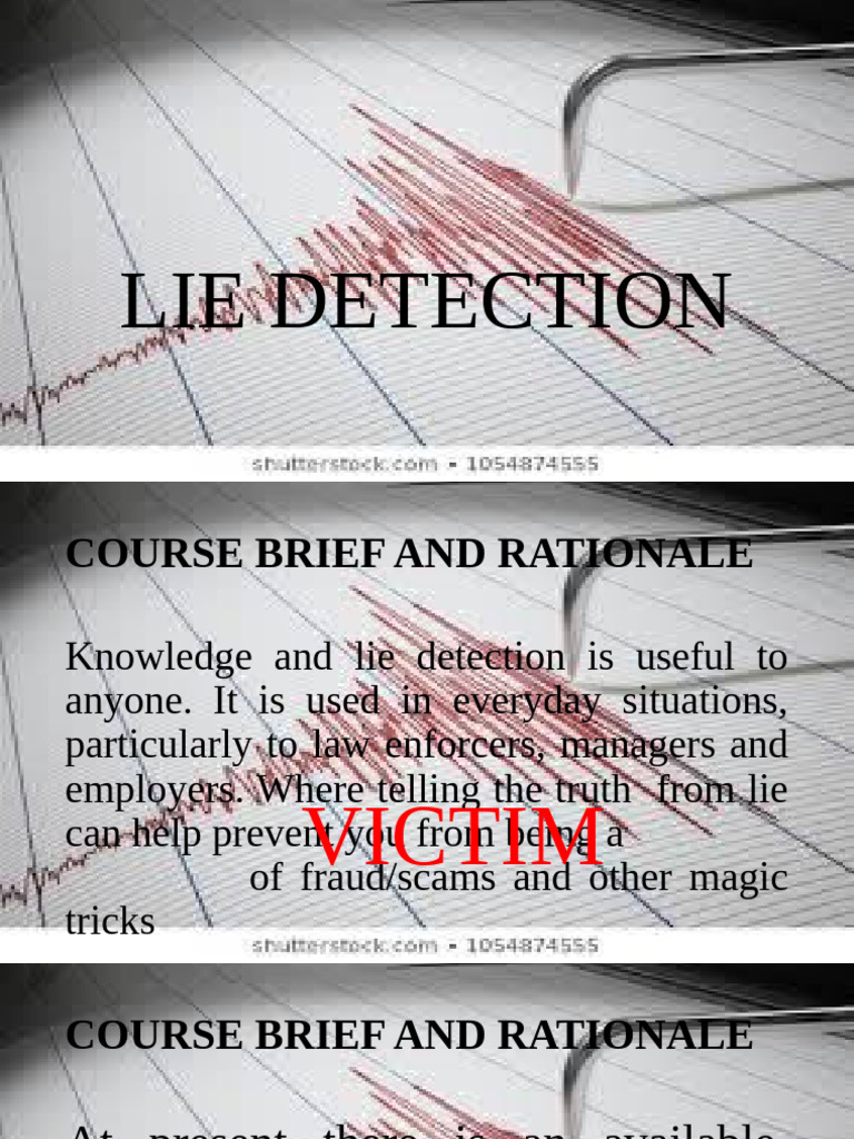 Lie Detection Chapter 1 022508 | PDF
