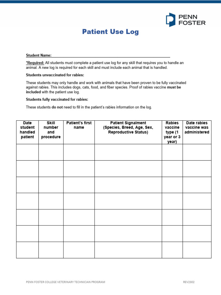 Patient_Use_Log | PDF