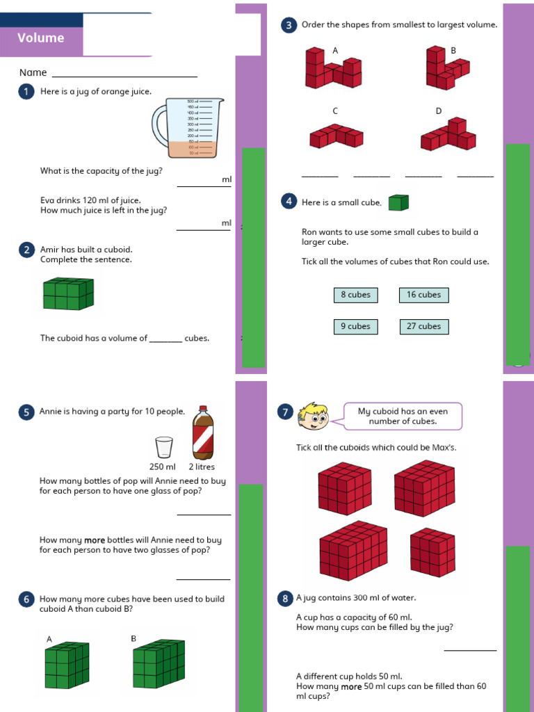 Revision Worksheet Year 5 | PDF