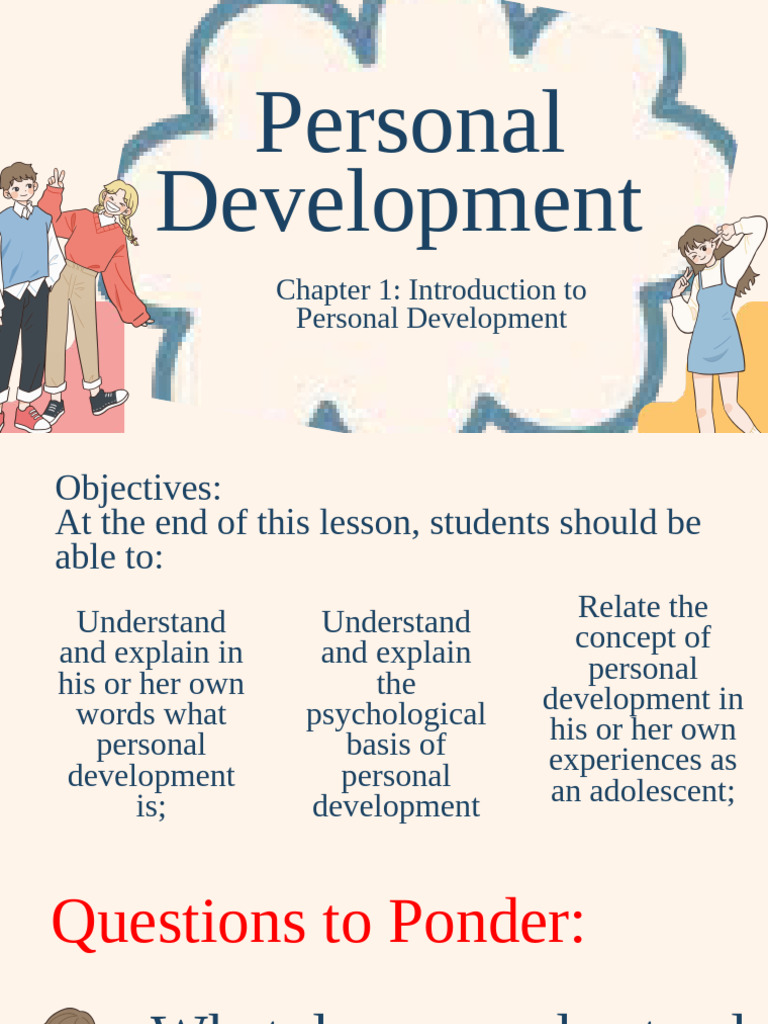 Lesson 1 Intro To Personal Development | PDF