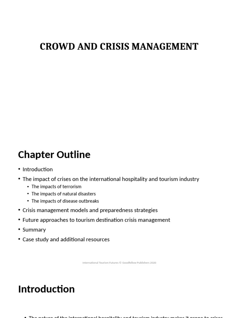 Crisis Management in Tourism Industry | PDF | Crisis Management ...
