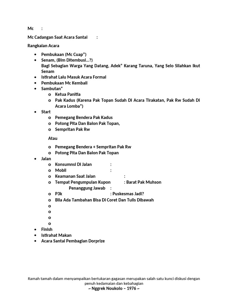 jalan sehat rank | PDF