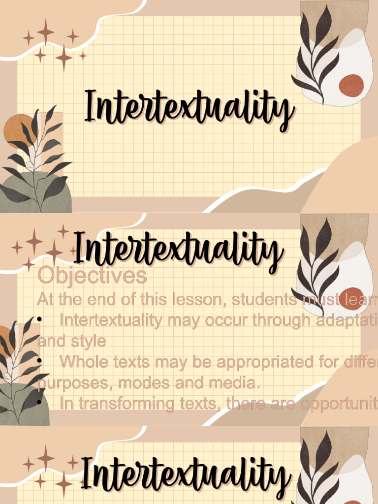 Intertextuality: Inter | PDF